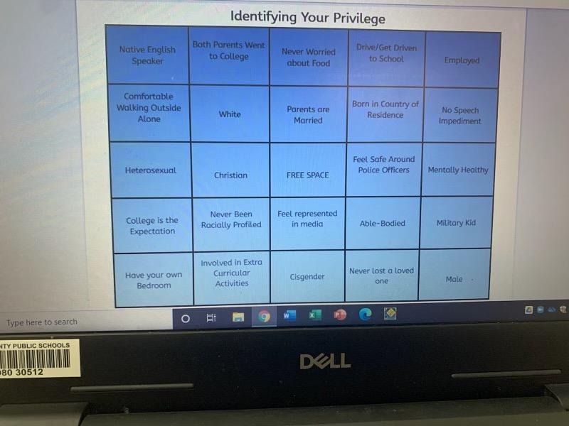 Playing ‘Privilege Bingo’ in Fairfax Co. Virginia – Ronald E. Yates